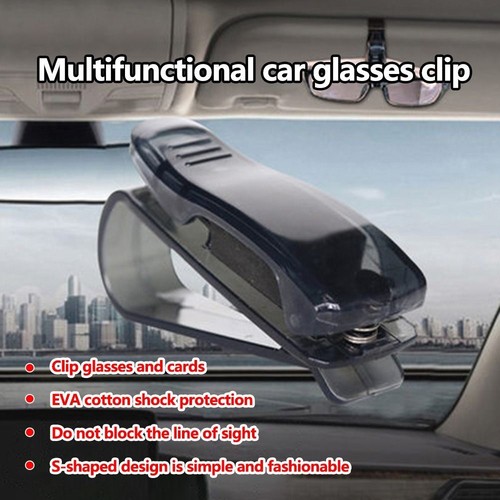 Case Car Auto Sun Visor Glasses Clip Ticket Holder Stand Fastener ...