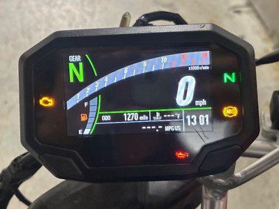 NINJA 500 EX500 SE SPEEDOMETER GAUGE CLUSTER DISPLAY 1270 MILES 25031 ...