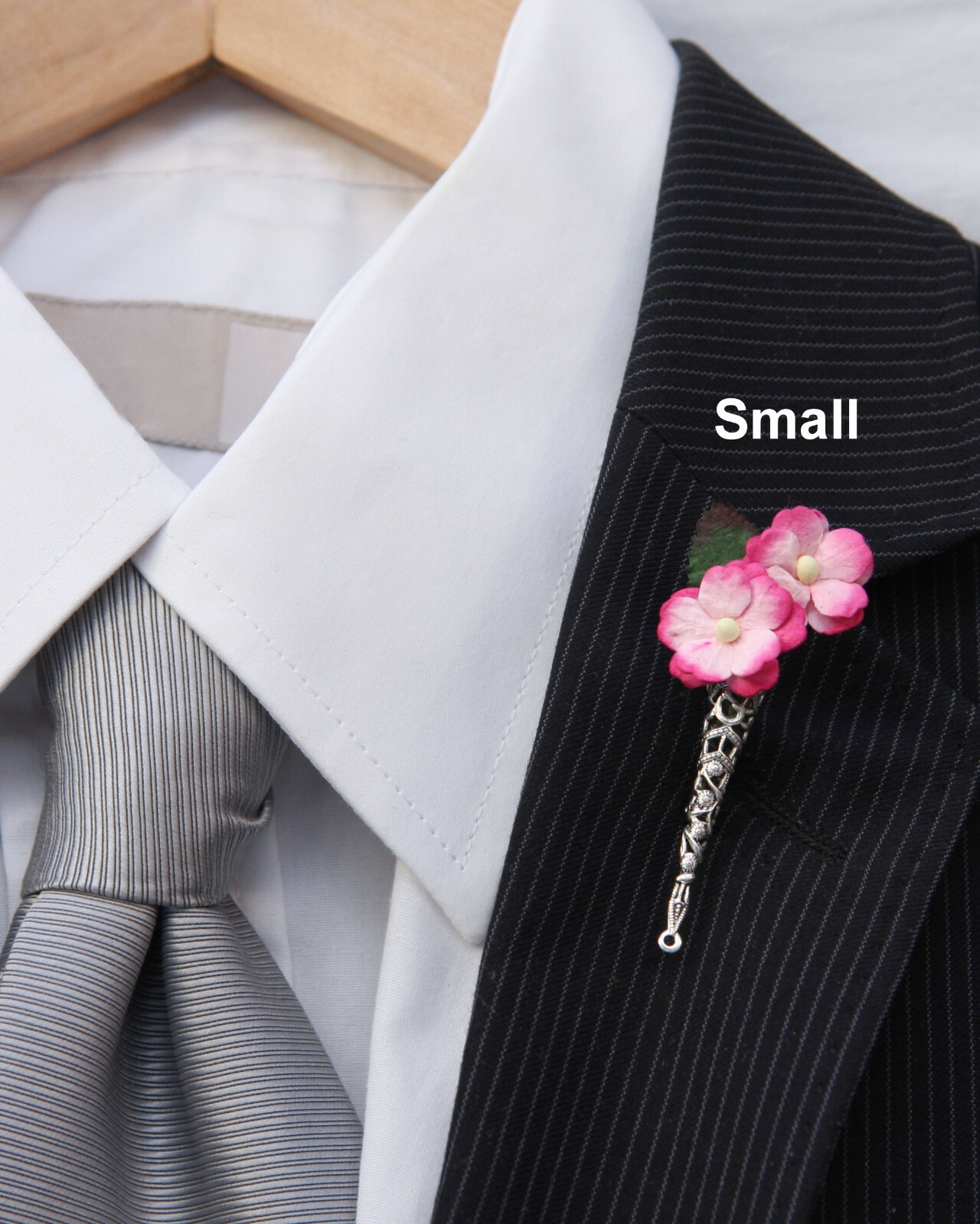 FILIGREE DECO "Poirot" Brooch/Lapel Pin Vase for Corsage*Buttonhole ...
