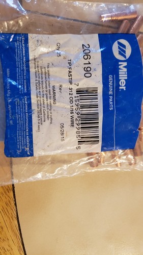 MILLER TIP, FASTIP .312 OD 1/16 WIRE #206190 | eBay