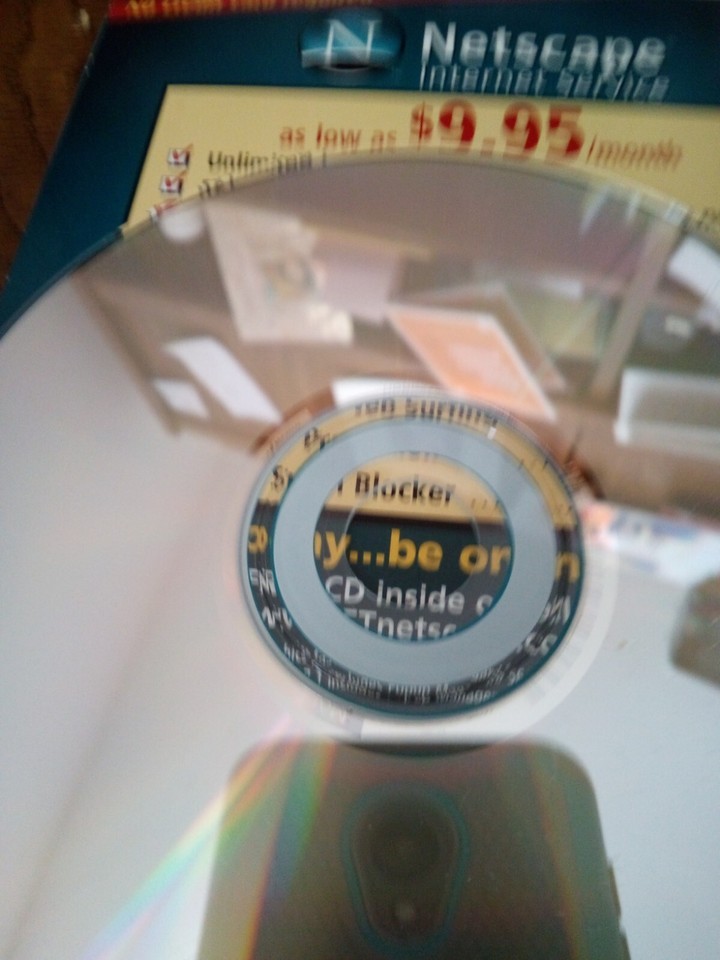 (NOS) Vintage NETSCAPE Internet Service CD Dial-Up 7.1 Circa 2004 Free ...