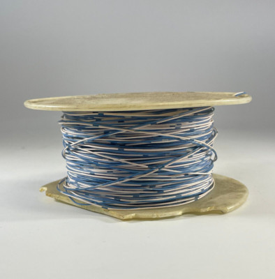 (25FT) 24 AWG 486-7023708 WIRE CCW-242-PC WHITE AND BLUE | eBay