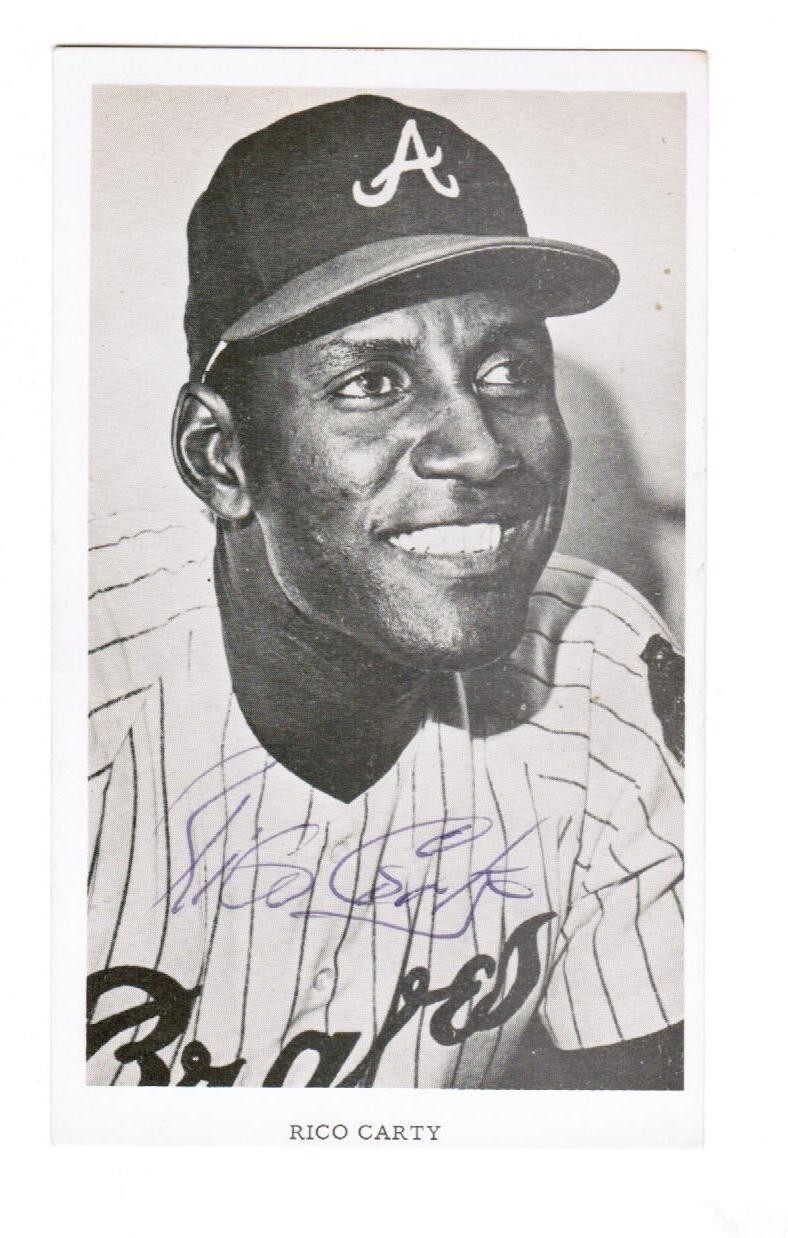 Rico Carty Signed Team Issue Card - Braves | eBay