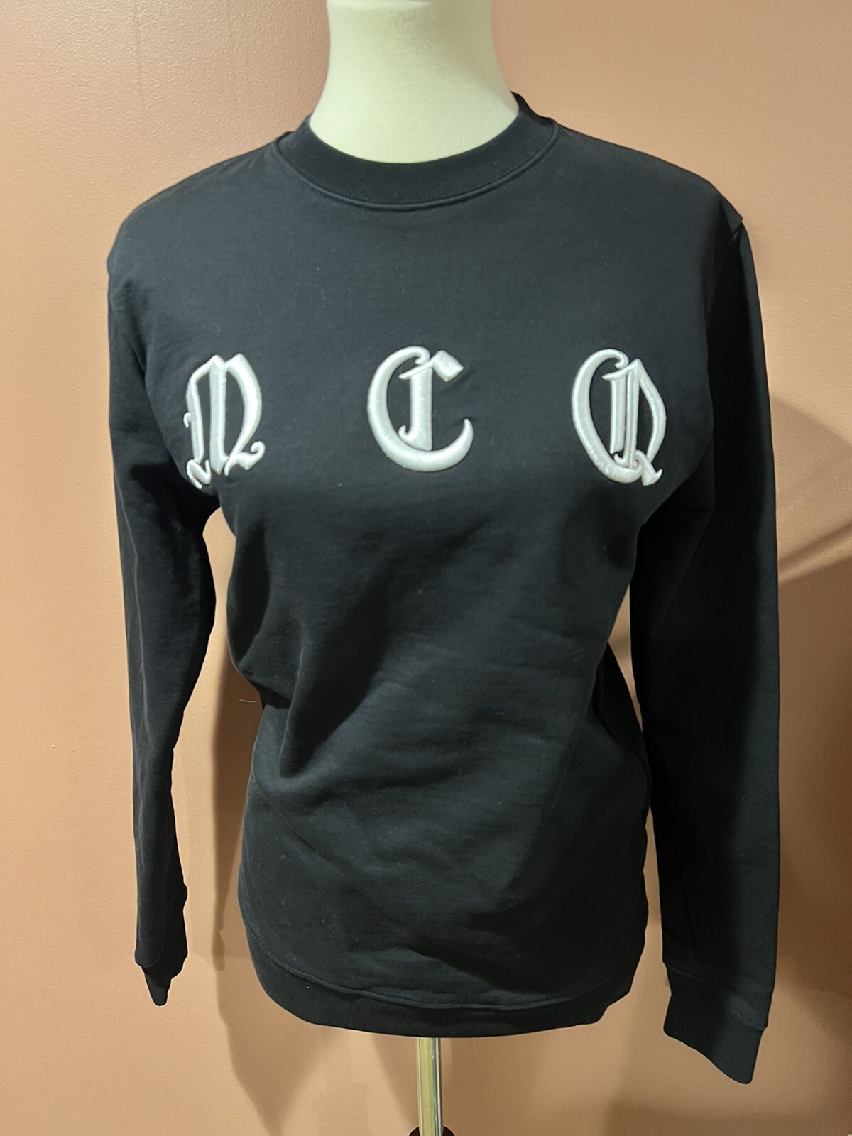 alexander mcqueen mcq logo black long sleeve sweatshi… - Gem