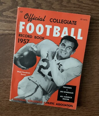 Vintage 1957 NCAA Football Collegiate Record Book | eBay