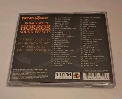 Drew’s Famous 50 Halloween Horror Sound Effects CD | eBay