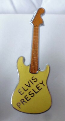 ELVIS PRESLEY Enamel Pin Badge POP MUSIC Guitar Shaped | eBay