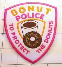 Donut Police Patch "to Protect The Donuts" for sale online | eBay