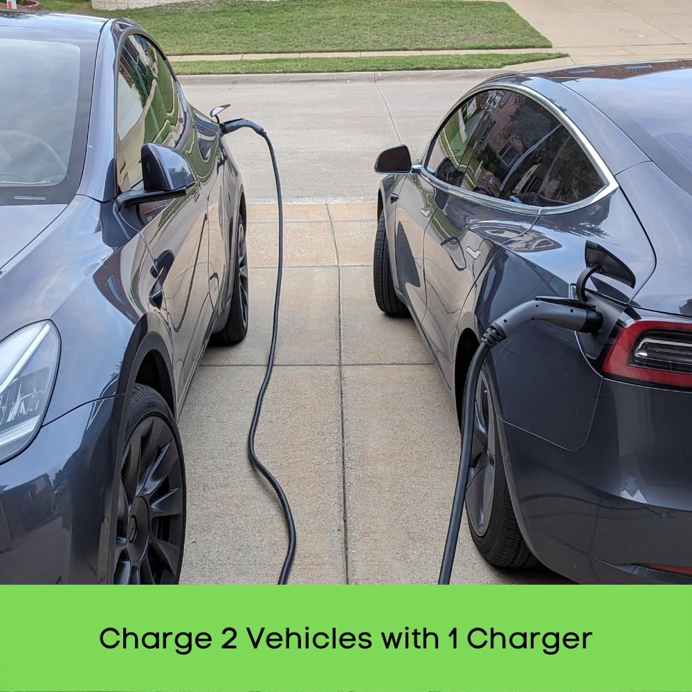 REV+ Dual-Port, Level 2, Electric Vehicle Charger, 50 Amps, WiFi ...