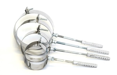 Stainless Steel Chimney Pipe Bracket Flue Liner Clamp Stove Tube ...