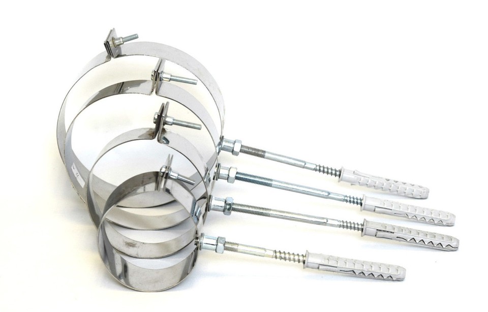 Chimney Bracket Flue Liner Support Clamp Stove Pipe Clip with Spike ...