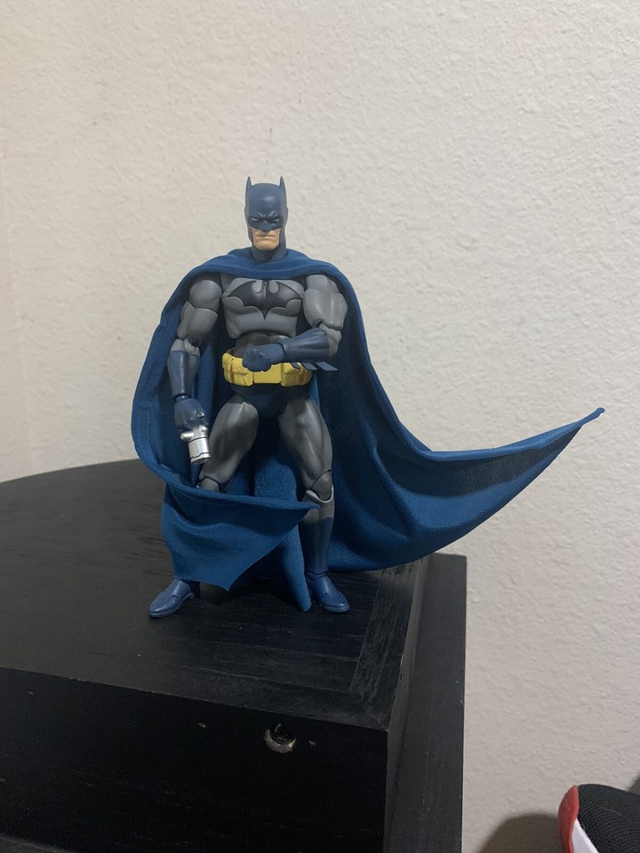 Custom Batman Mafex Hush Drape Cloth Wired Cape 1/12 Dc Multiverse NOT ...