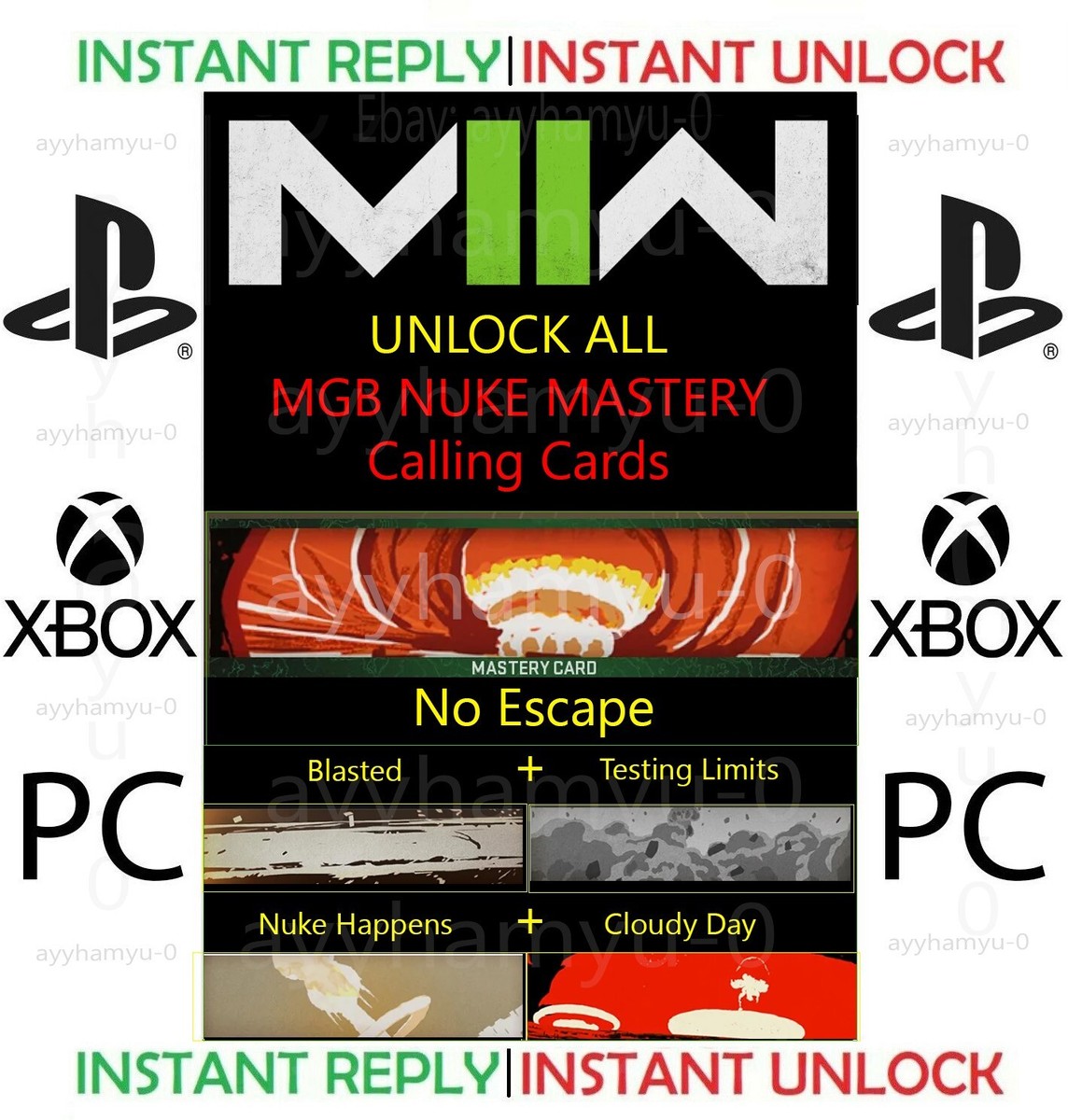 Modern Warfare 2 Nuke Mw2 Account Lvl 250 All Camos And Weapons