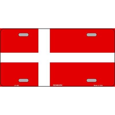 MINI Size 4"x2.2" License Plate Metal Sign for Home Denmark Flag | eBay ...