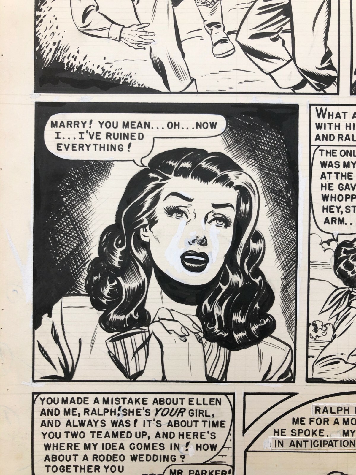 EC OA Original Art GGA Saddle Romances 11 Page 30 | eBay