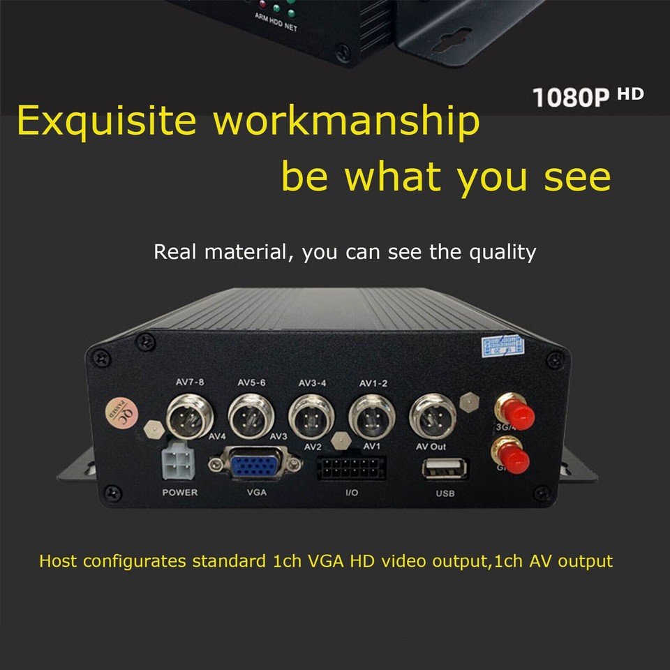 4ch 4G 1080P Vehicle Mobile DVR HDD MDVR Surveillance Video Record ...