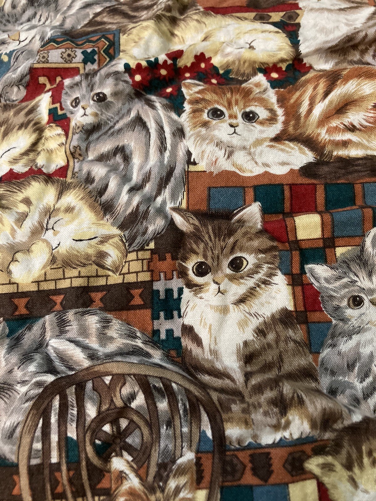 Handmade Vintage Reversible Cat Kitty Theme Vest Top Clothing Size ...