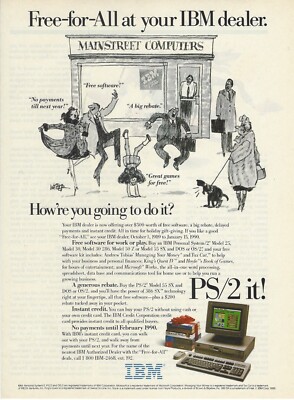 1989 IBM Personal System 2 Computer PS/2 PC vintage Print Ad ...