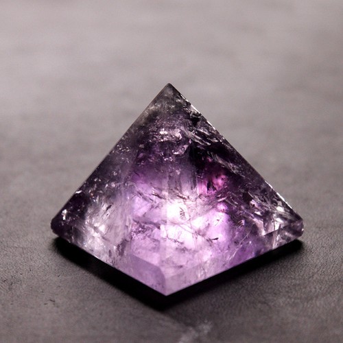 Natural Amethyst Quartz Crystal Pyramid Energy Meditation Stone Tower ...