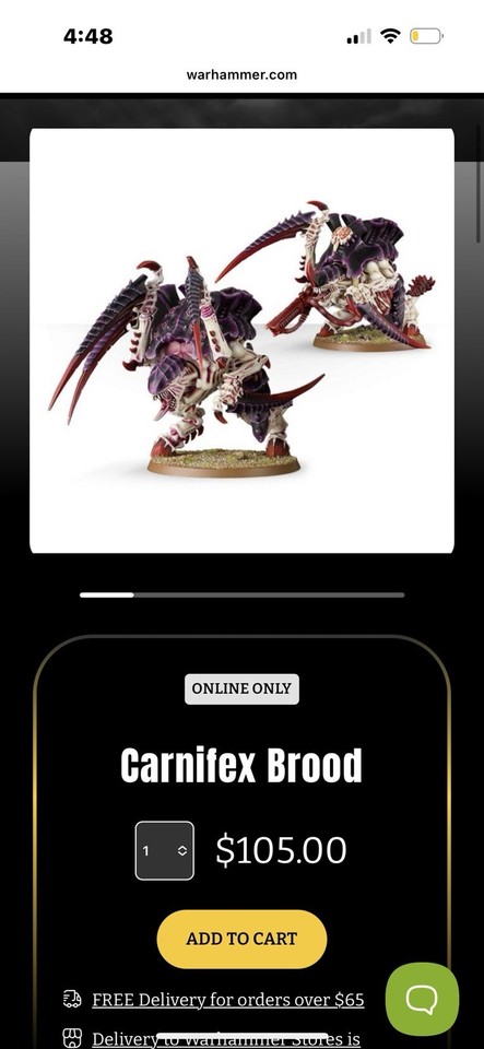 Tyranid Carnifex Brood New In Box and Still On Sprue. Games Workshop | eBay