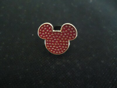 DISNEY DOTTED MICKEY HEAD ICON PINK MAROON PIN | eBay