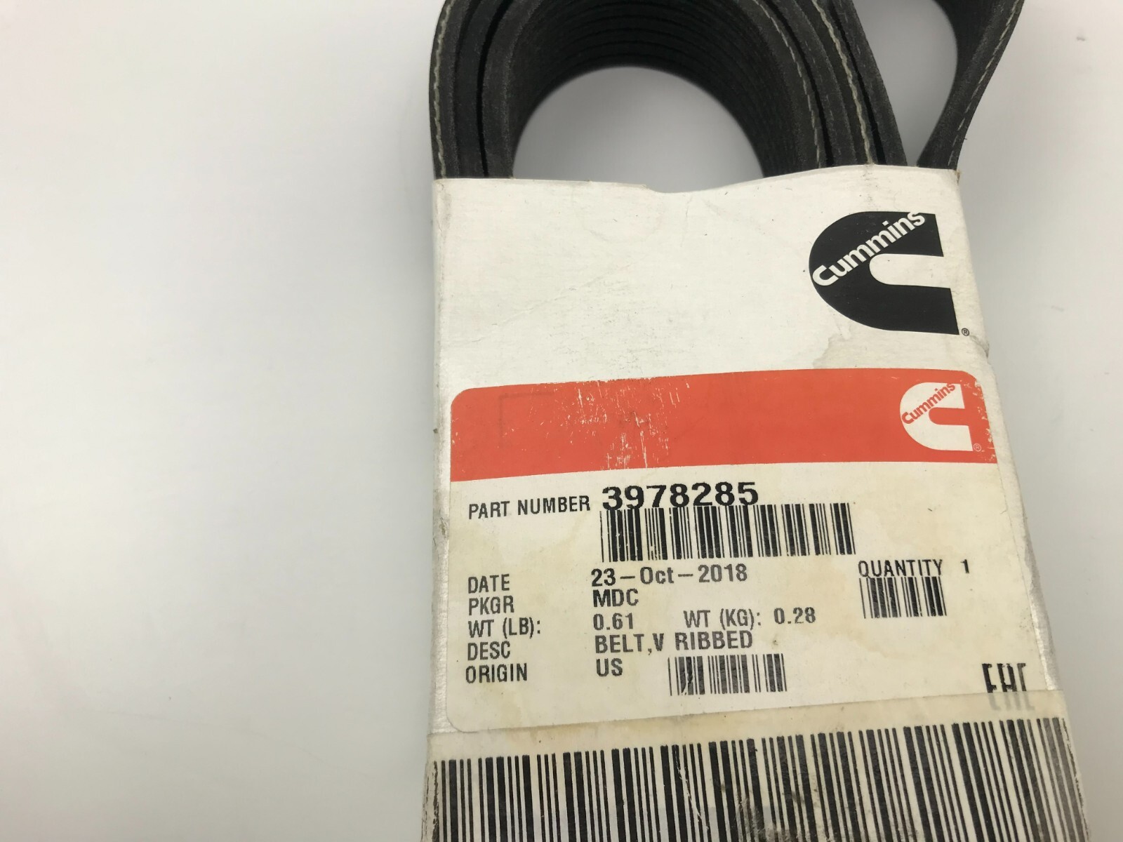 Cummins+V+Ribbed+Belt+3978285 for sale online | eBay