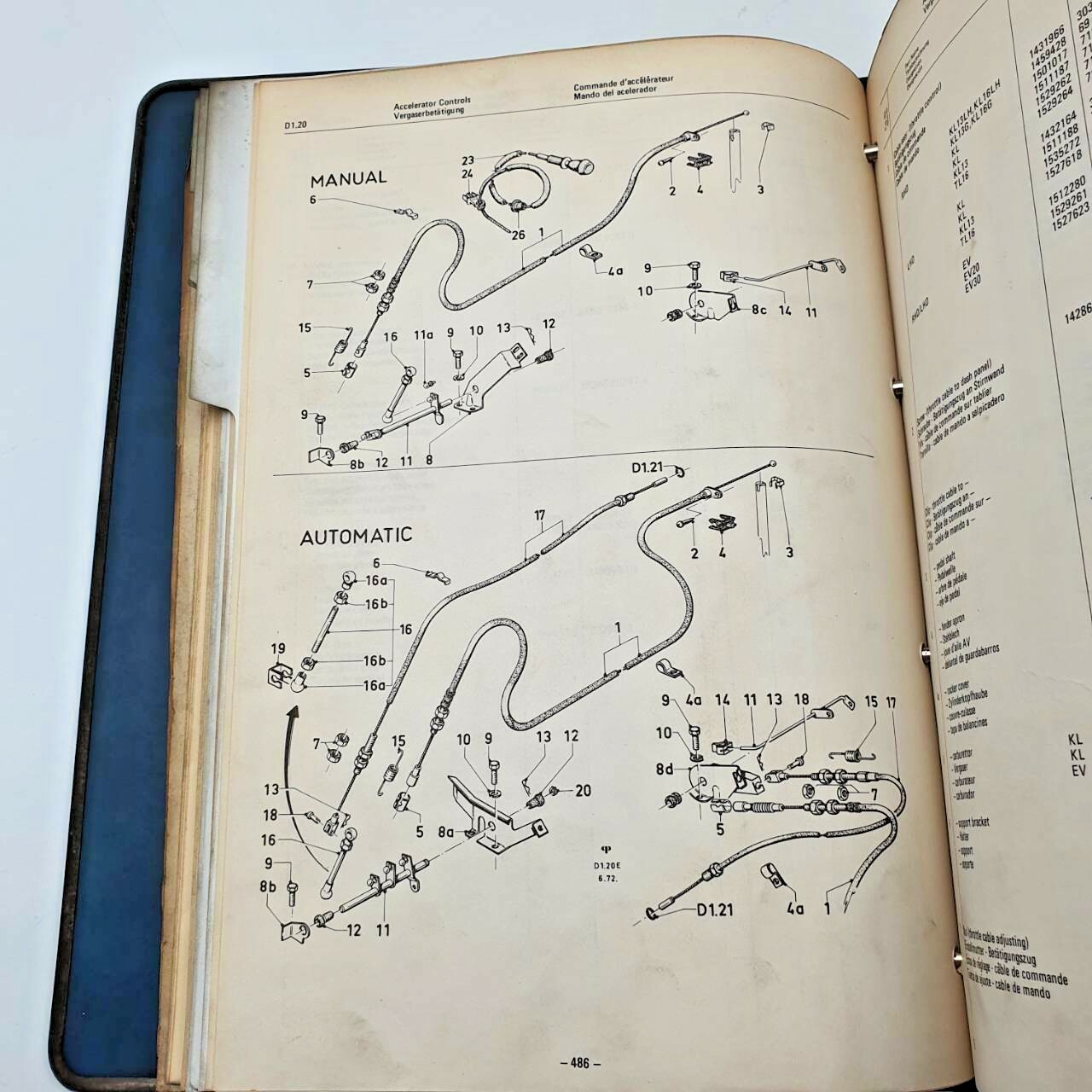 Ford Capri Mk1, Escort Mk1, Transit Mk1 Clip - Throttle Cable 112835ES2 ...