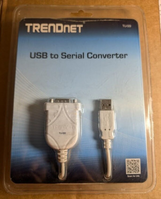 TRENDnet TU-S9 USB to Serial Converter USB 1.1 to RS-23 *New - Unused ...