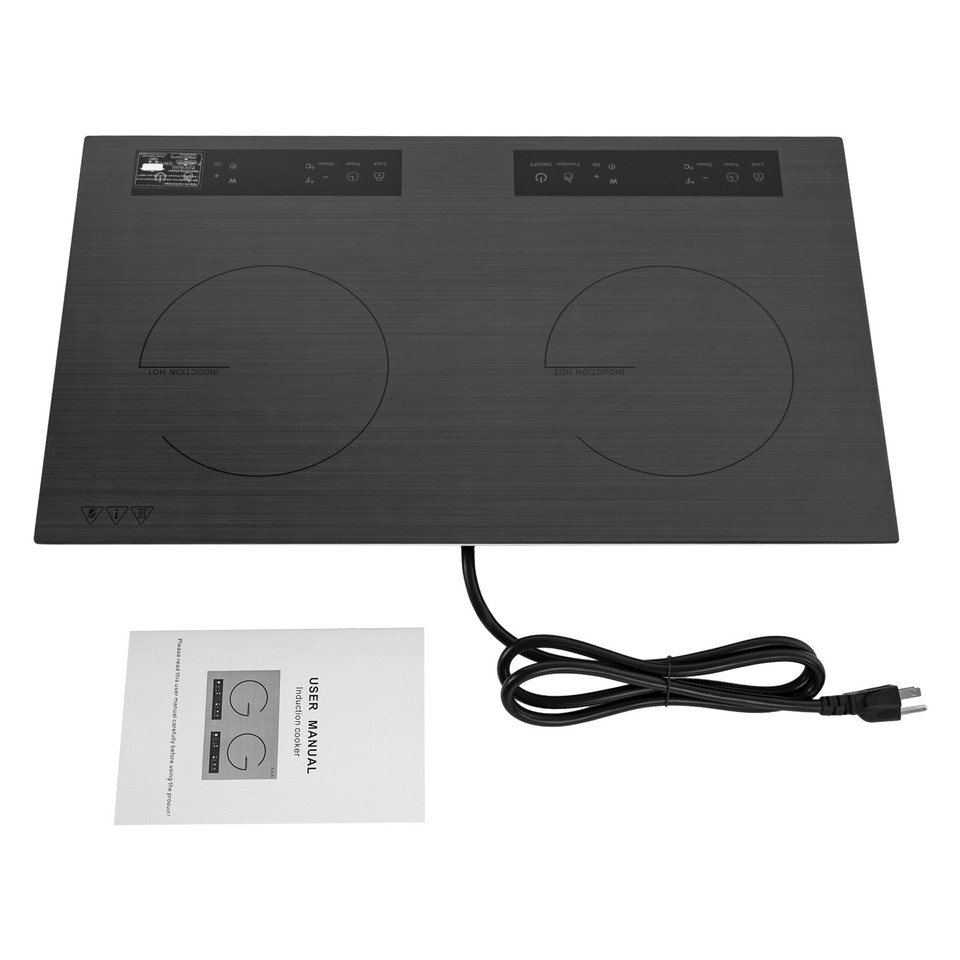 Portable Induction Cooktop Countertop Dual Cooker Burner Stove Hot ...