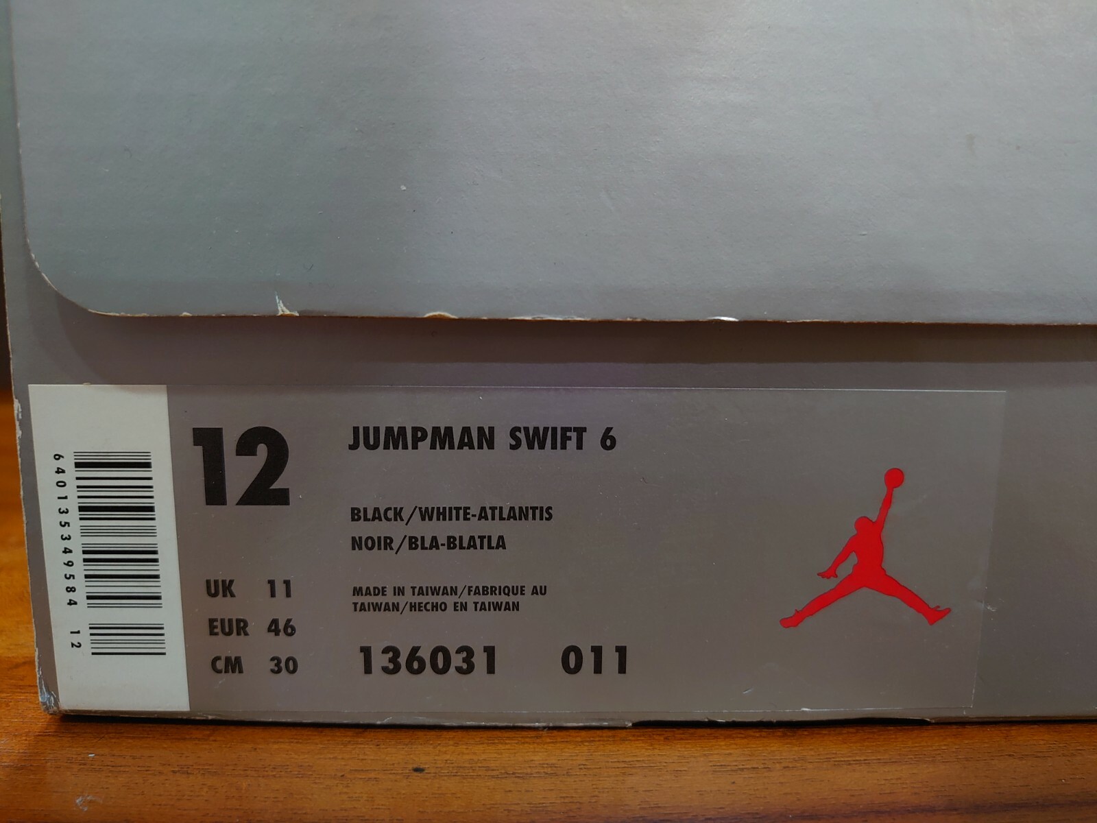 DS 2000 OG NIKE AIR JORDAN SWIFT 6 EDDIE JONES US 12 VINTAGE 136031 011 ...
