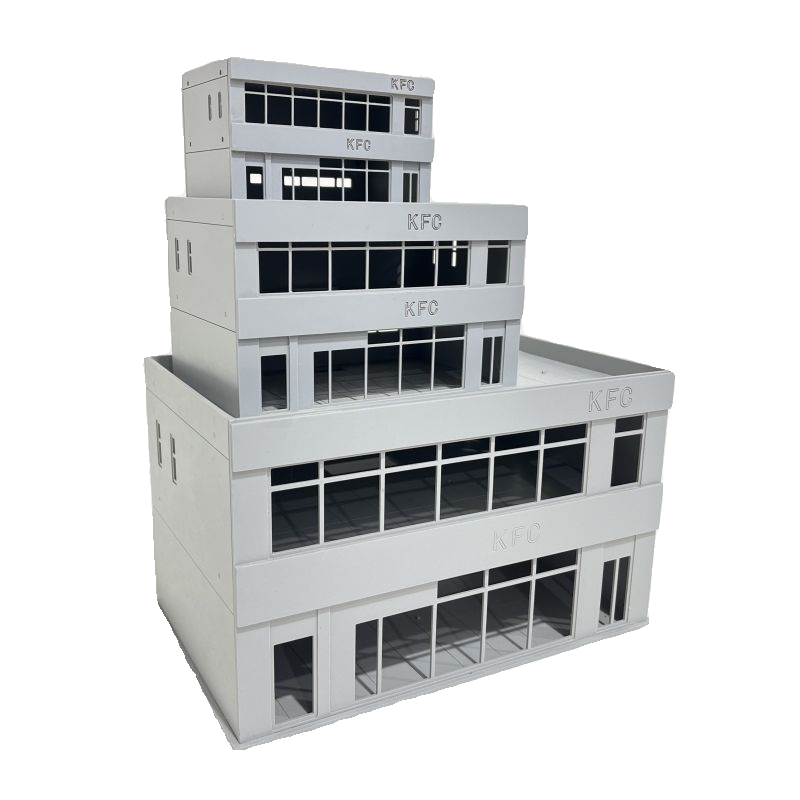 HO Scale Diorama Fast Food Restaurant Building Model Railway Layout ...