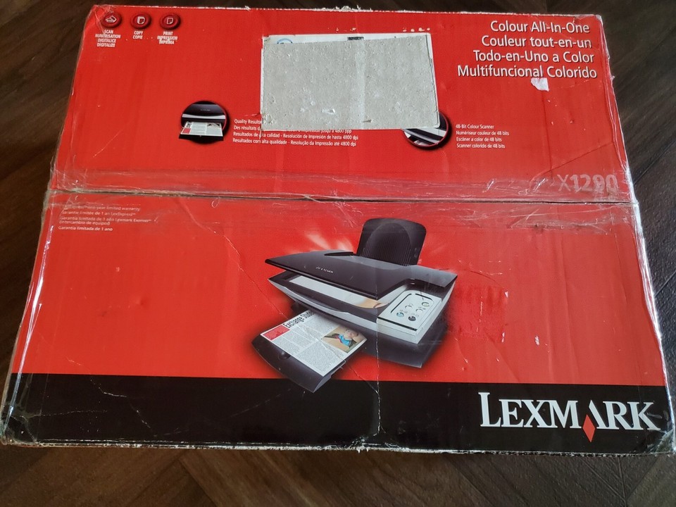 NEW Lexmark X1290 48-Bit Color Scanner Printer Rare to find NEW only ...