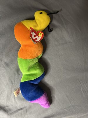 RARE TY Beanie Baby Inch the Inchworm rare tag error pvc pellets ! | eBay