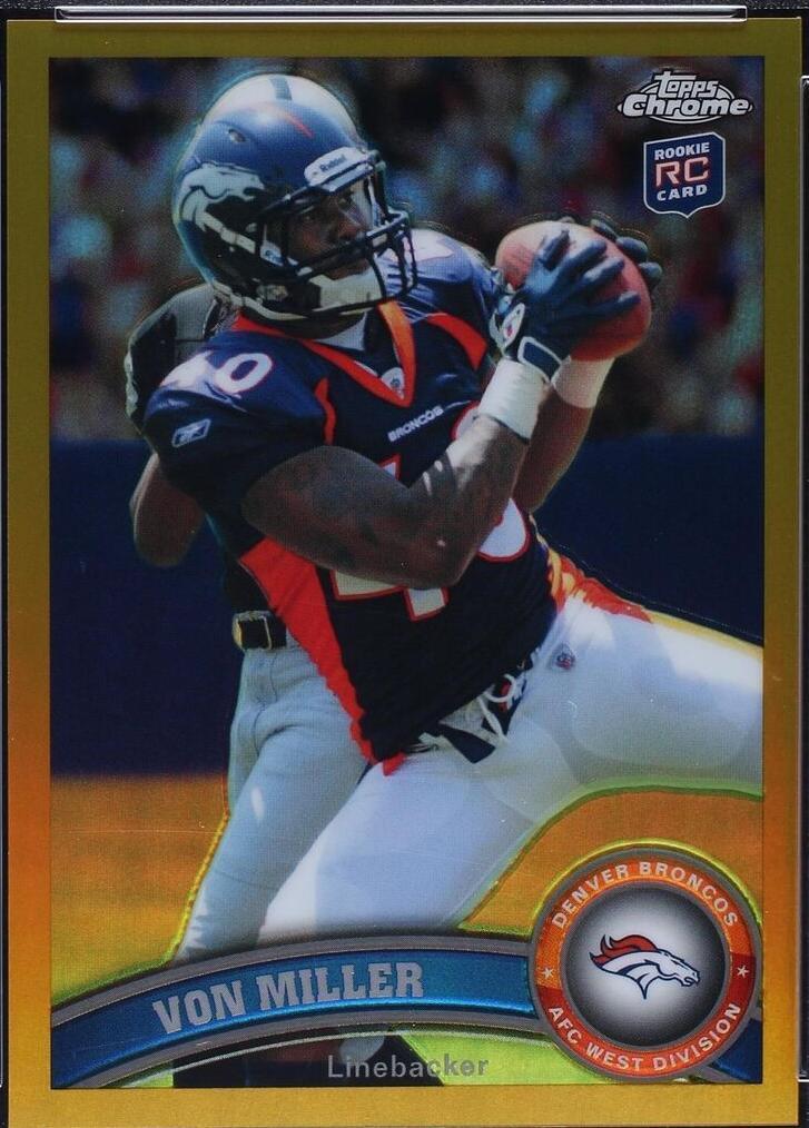2011 Topps Chrome - Von Miller #212 Gold Refractor /50 (RC) for sale ...