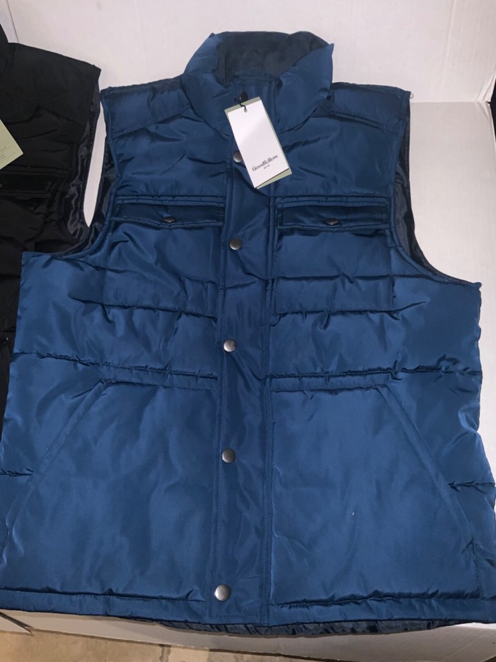 Goodfellow & Co Men's PUFFER VEST jacket coat BLACK BURGUNDY or BLUE 5 ...