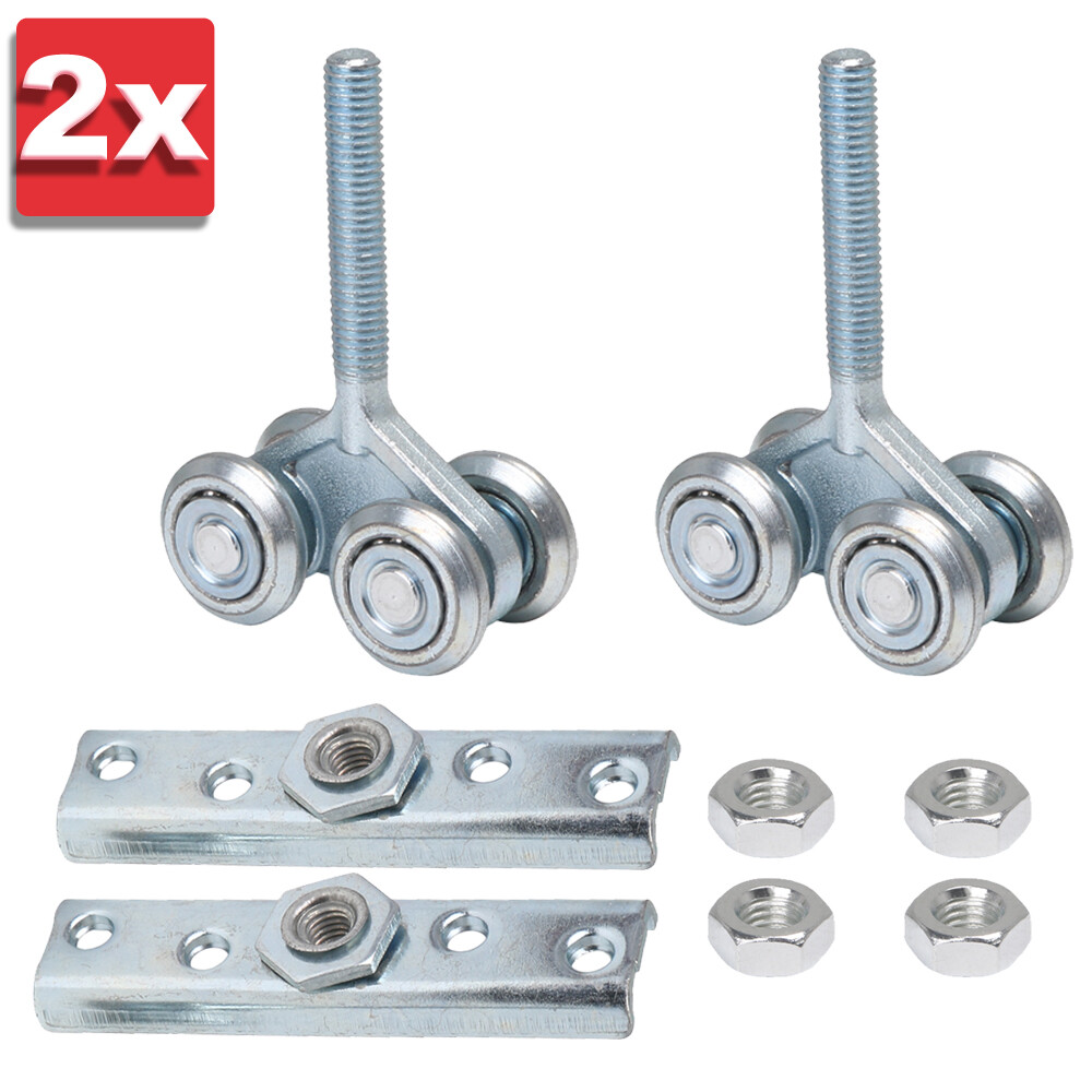 Silver Sliding Door Track Roller Hanging Rail Trolley Wheel H4-3 for ...