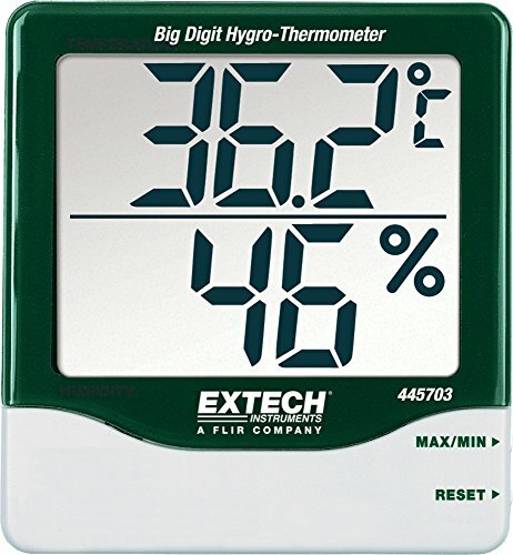 Extech - 445703 Digit Thermometer Green and Gray | eBay