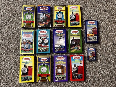 MASSIVE Thomas the Tank Engine & Friends VHS Lot (14 items) w/ Inserts ...