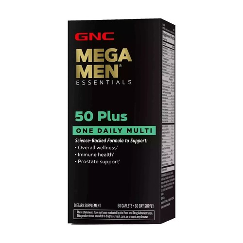 GNC Mega Men Essentials 50-Plus One Daily Multivitamin, 60 Tablets | eBay
