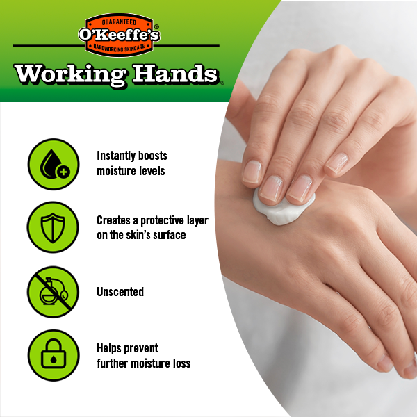 O’Keeffe’s Working Hands Hand Cream 96g Jar - For extremely dry ...