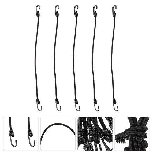 5pcs Bike Luggage Strap Elastic Motorcycle Fixed Folding Elastic Rope ...
