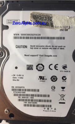ST9250315AS, 9HH132-500, 0001SDM1, SU, 6VCK Seagate Data Recovery Donor ...