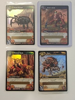WORLD OF WARCRAFT Wow Tcg card lot of 4 | eBay