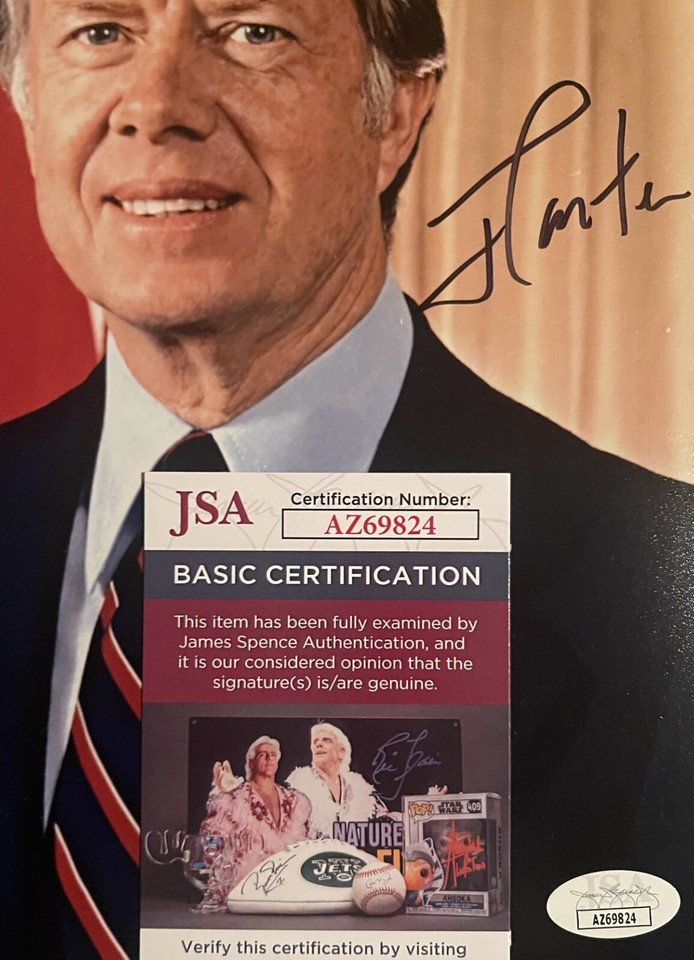 Jimmy Carter Signed Photo Autograph JSA COA US President | eBay