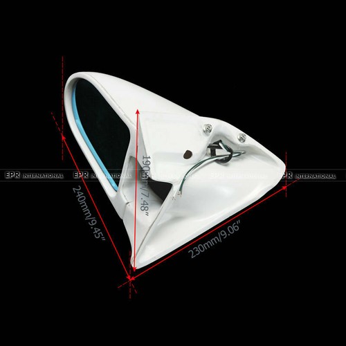 For Mazda RX7 FD3S LHD FRP Unpainted 2pcs Rearview Mirrors Rear View ...