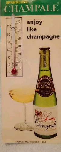 CHAMPALE MALT LIQUOR Plastic Thermometer NICE Condition Vintage 70s (6 ...