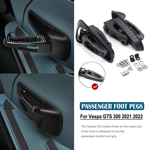 For Vespa GTS 300 GTS300 2021 2022 Motorcycle Rear Passenger Foot Pegs ...