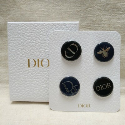 Christian Dior Pin lapel 4 pins Authentic novelty Pin Badge New | eBay