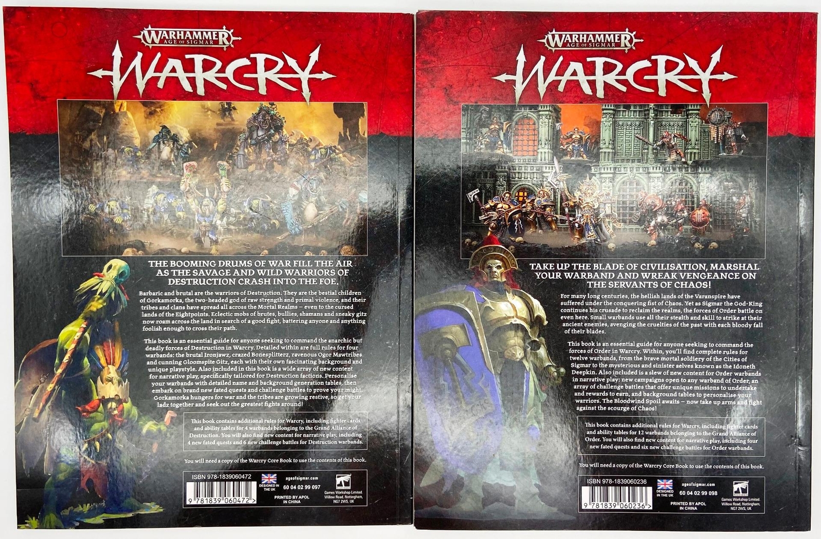 Warhammer Age of Sigmar Warcry Core Book Supplement Lot of 5 Tome of Champions | eBay