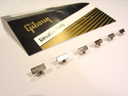 Genuine GIBSON ABR-1 Bridge, Historic Spec NEW Nickel saddles only, set ...